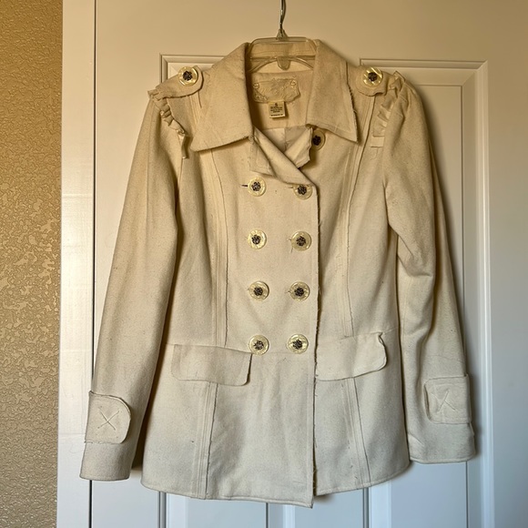 Nick & Mo | Jackets & Coats | Nick Mo Cream Coat Size S | Poshmark